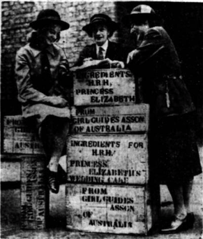 Princess Elizabeth and Philip Mountbatten's wedding cakes Facts for Kids