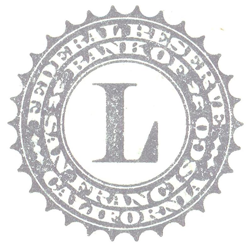 Image: United States one dollar bill, fed seal L