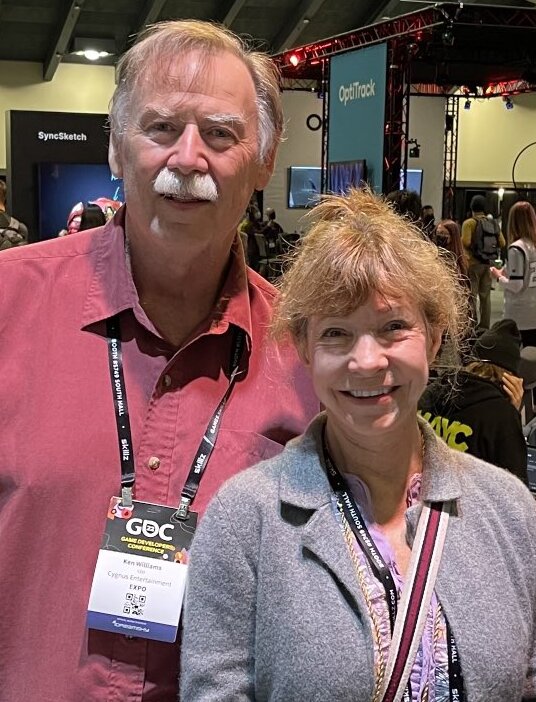Image: Ken and Roberta Williams, GDC 2022 (cropped)