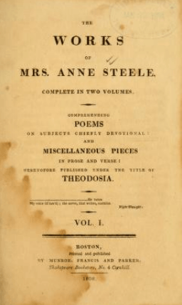 Anne Steele Facts for Kids