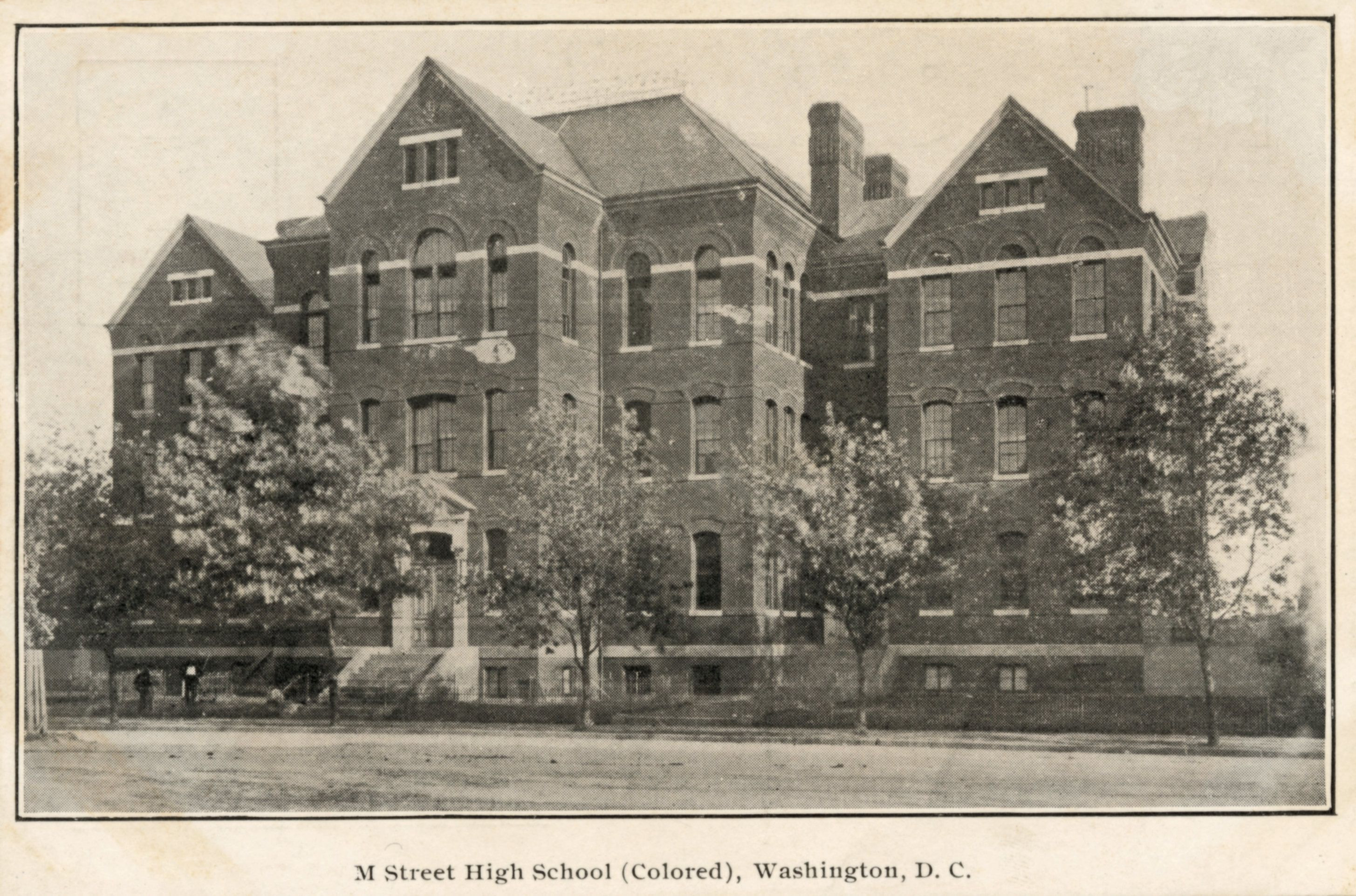 Image M Street High School Colored Washington Dc 1906