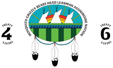Image: Mosquito, Grizzly Bear's Head, Lean Man First Nations logo
