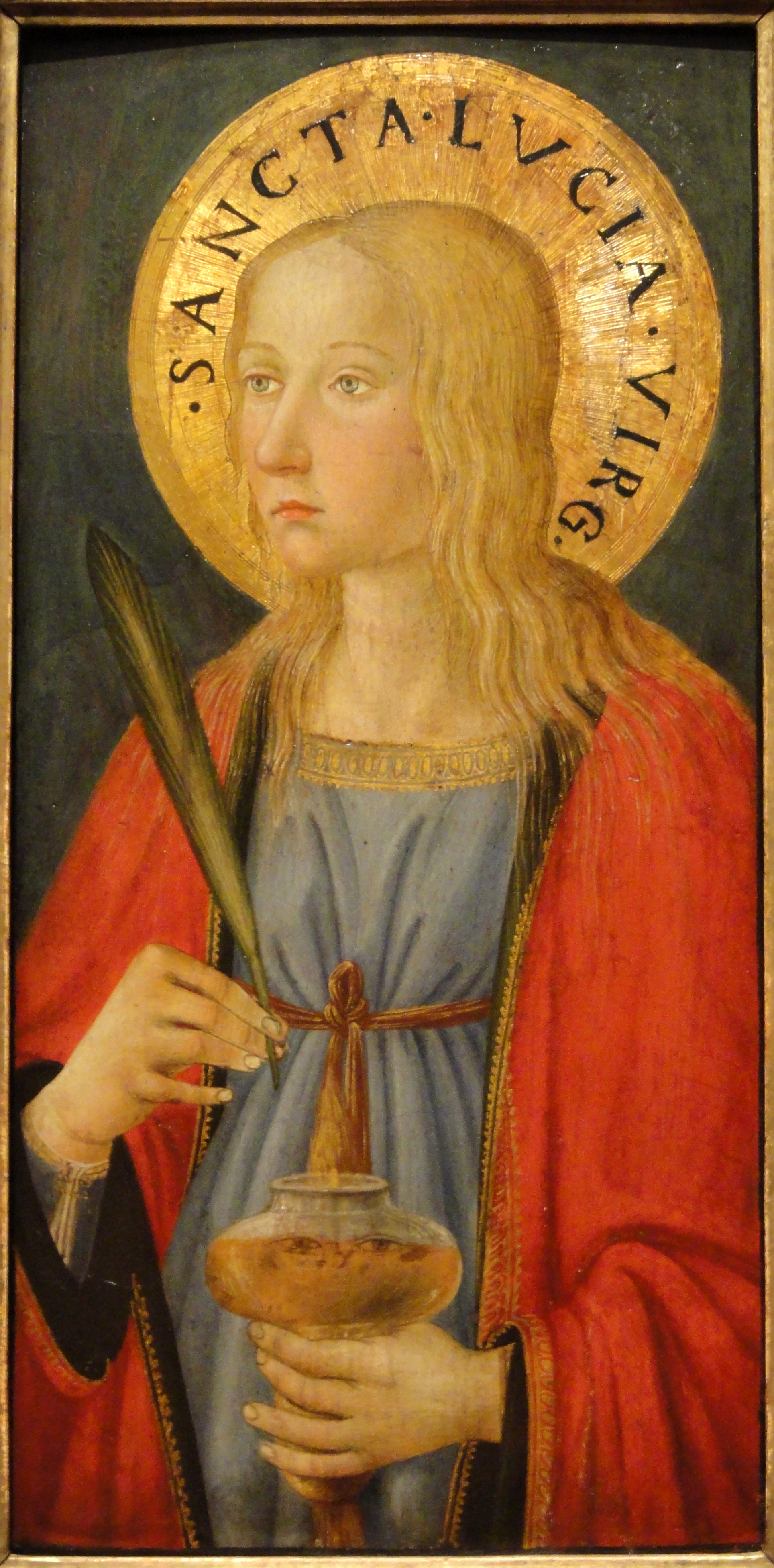 Image: Saint Lucy by Cosimo Rosselli, Florence, c. 1470, tempera on ...