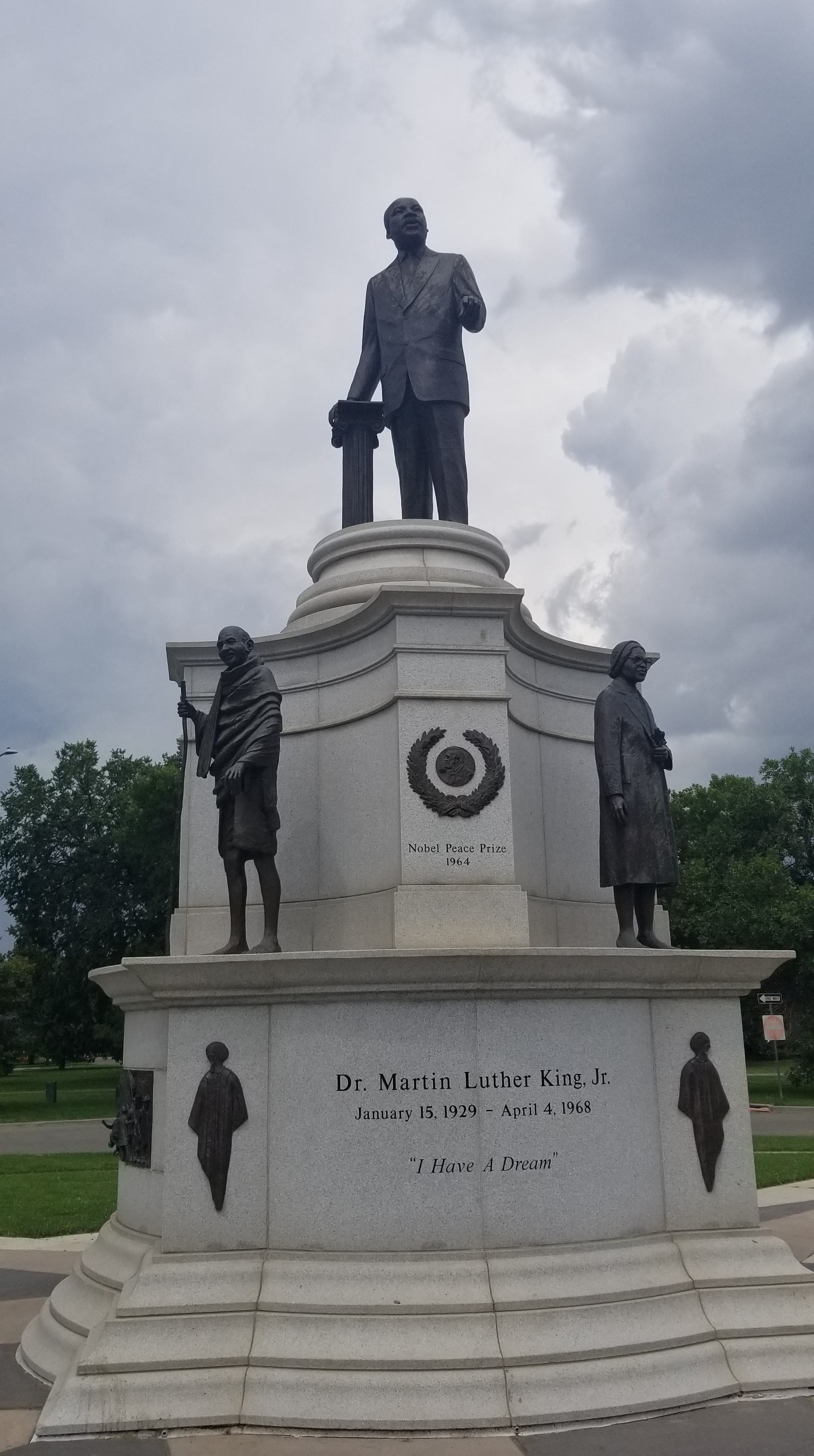 Image: Martin Luther King Jr. statue in City Park, Denver