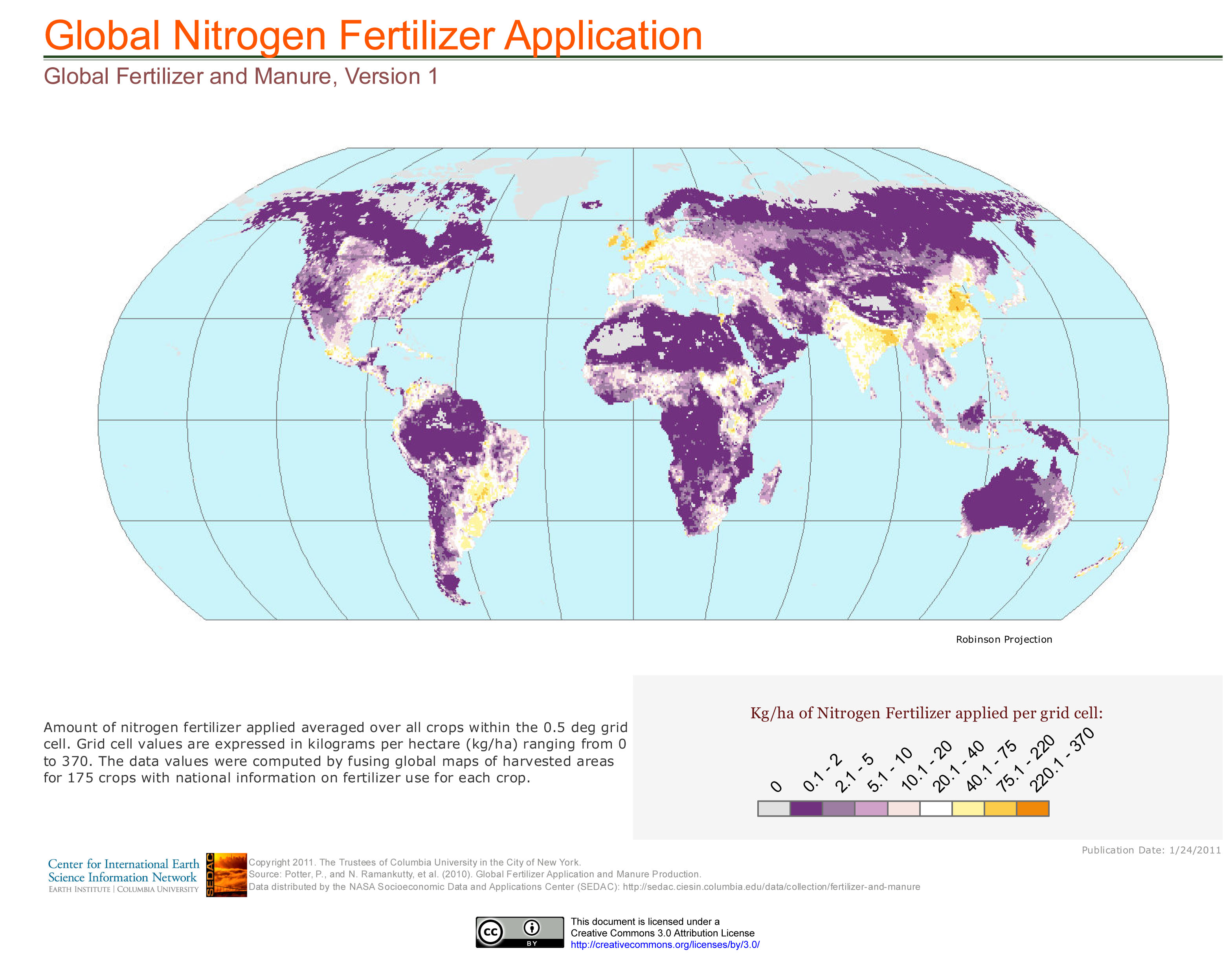 Image: Global - Global Fertilizer and Manure, Version 1 Nitrogen ...