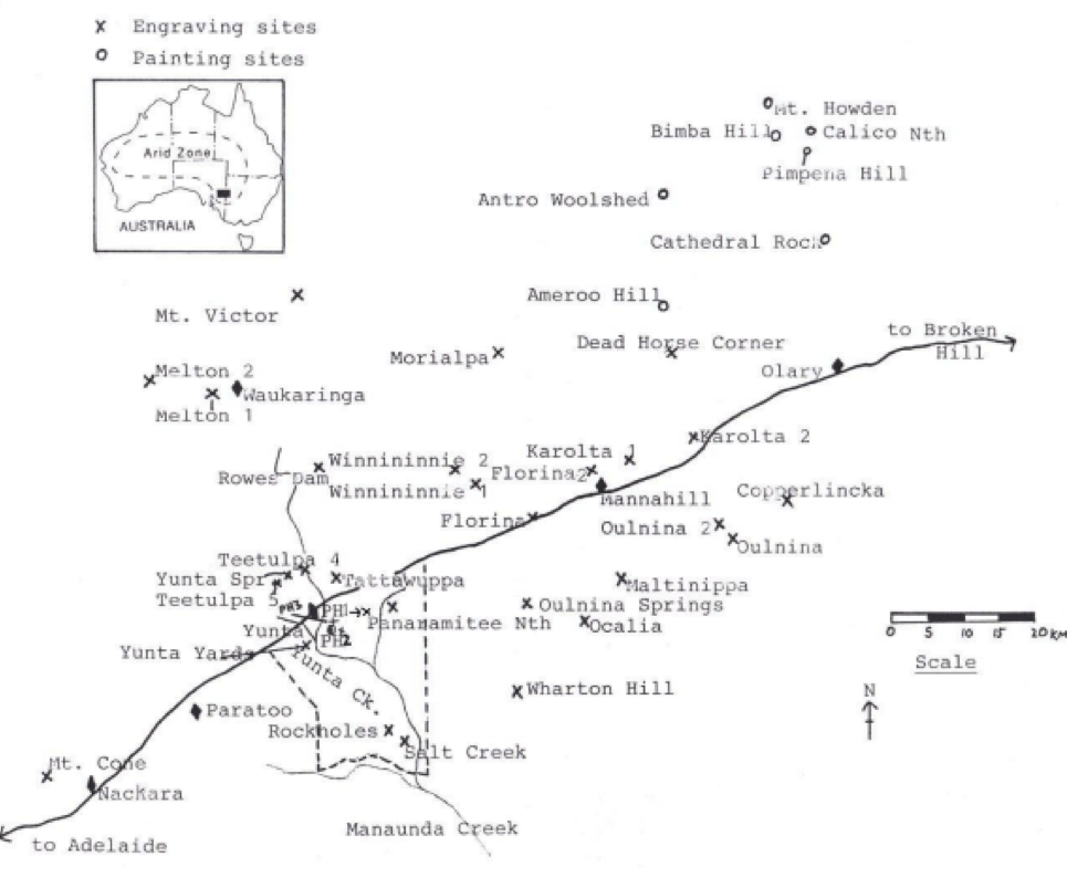 Image: Picture2 map of archaeological sites located on Panaramitee ...