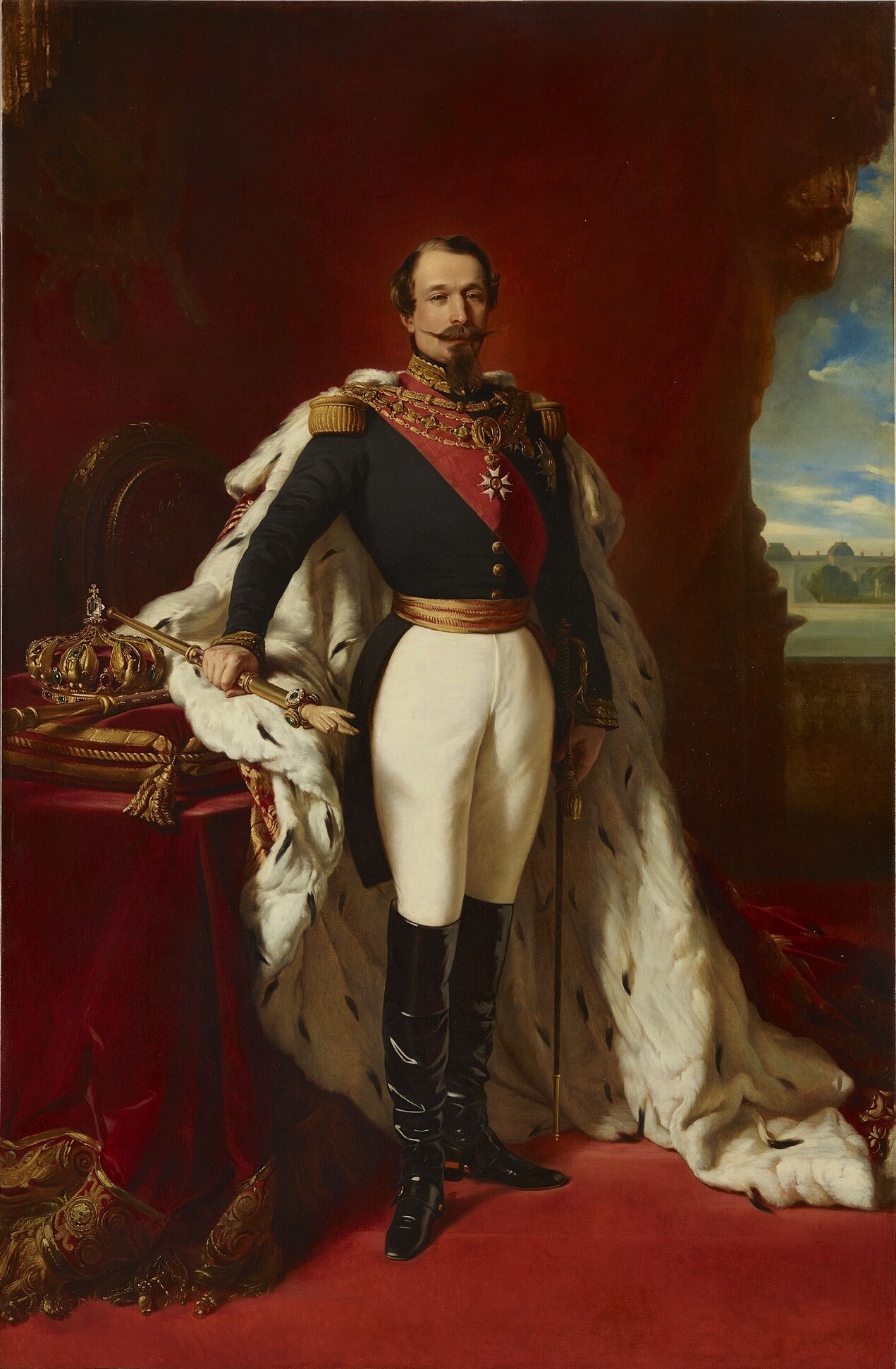 Image: Portrait of Napoleon III, Emperor of the French, in Coronation ...