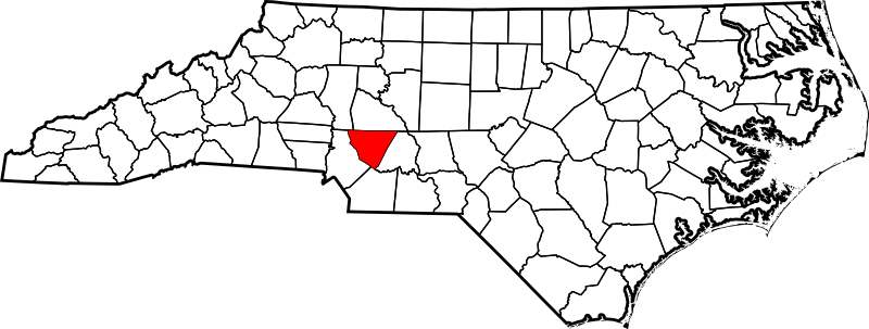Image: Map of North Carolina highlighting Cabarrus County