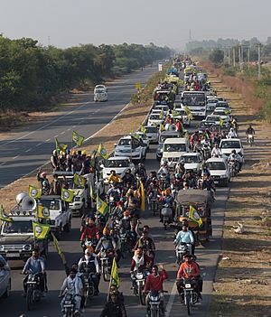 2020–2021 Indian farmers' protest Facts for Kids