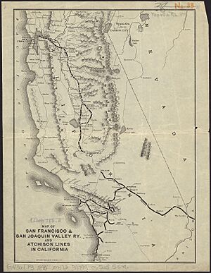 San Francisco and San Joaquin Valley Railroad Facts for Kids