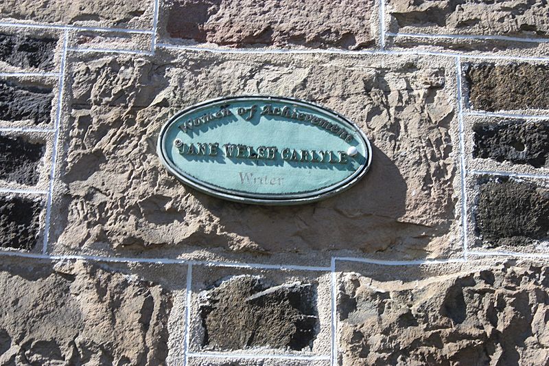 Image: Plaque to Jane Welsh Carlyle, 23 George Square, Edinburgh