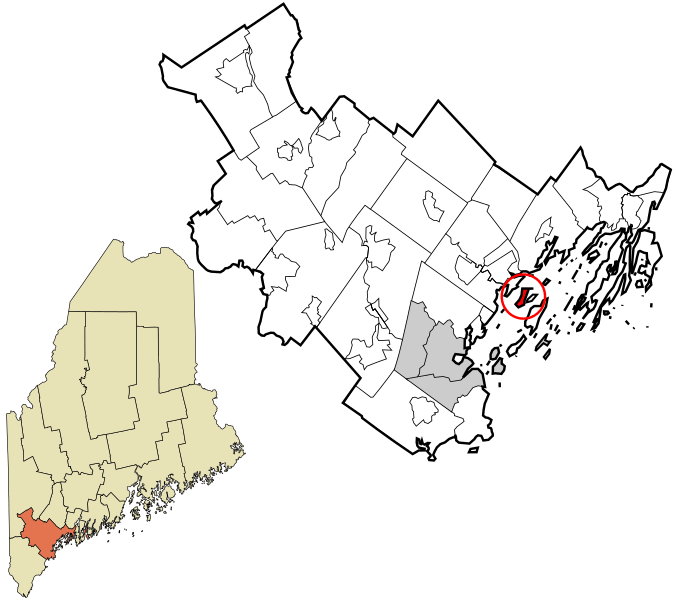 Image: Cumberland County Maine incorporated and unincorporated areas ...