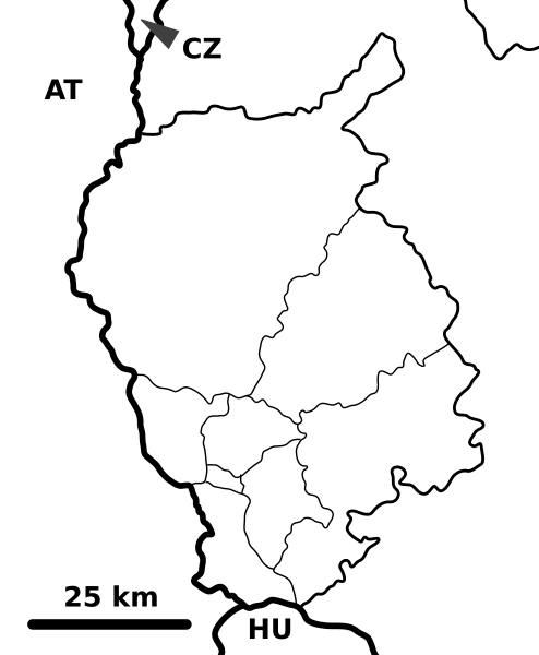 Image: Bratislava Region - outline map