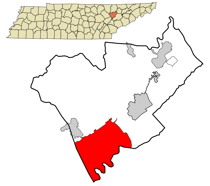 Image: Anderson County Tennessee incorporated and unincorporated areas ...