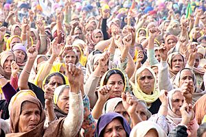 2020–2021 Indian farmers' protest Facts for Kids