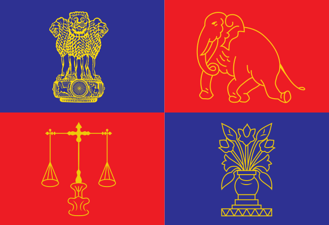 Image: Flag of the President of India (1950–1971)