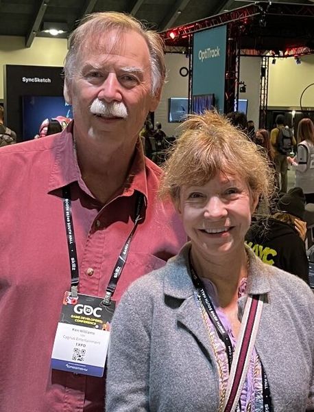 Image: Ken and Roberta Williams, GDC 2022 (cropped)