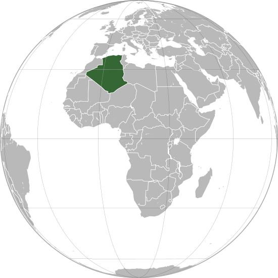 Image: Algeria (orthographic projection)