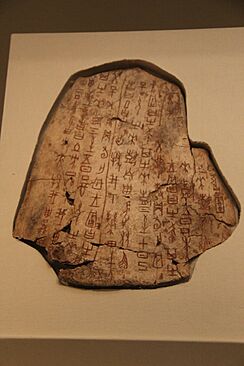 Oracle bone script Facts for Kids