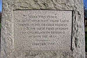 Pilgrim Fathers Memorial Facts for Kids