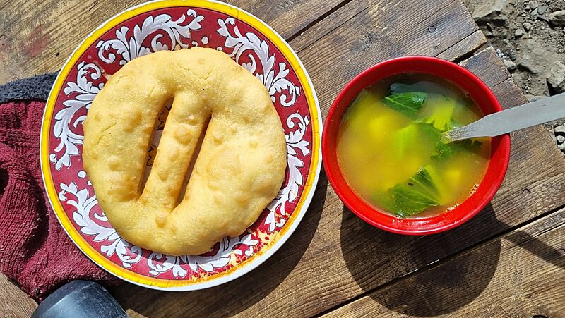 Image: Balep korkun, the Tibetan bread, photographed in Nepal, December ...