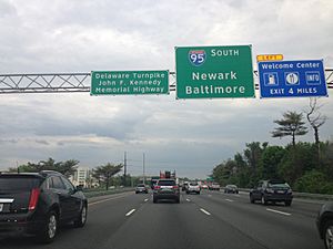 Interstate 95 in Delaware for Kids