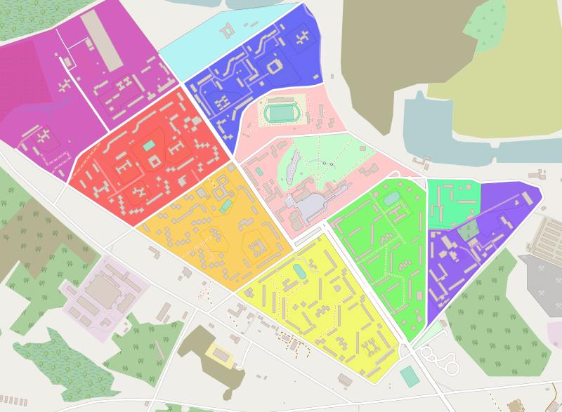 Image: Map of Pripyat microdistricts