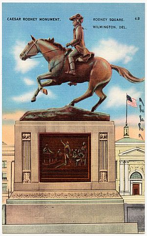 Equestrian statue of Caesar Rodney Facts for Kids