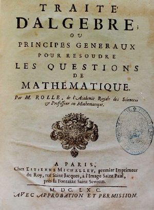 Michel Rolle Facts for Kids