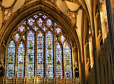 English Gothic stained glass windows Facts for Kids