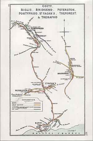Treforest High Level railway station Facts for Kids