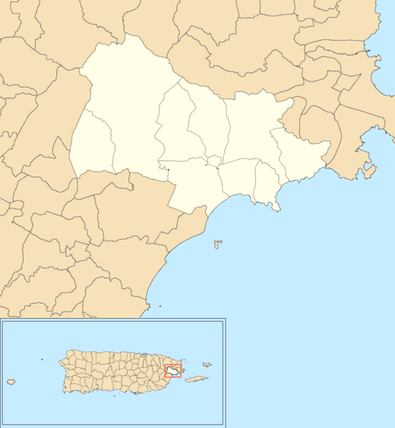 Image: Naguabo, Puerto Rico locator map