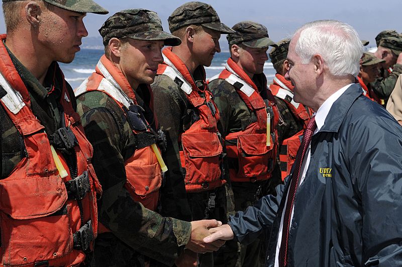 Image: US Navy 100813-N-7883G-125 Secretary of Defense Robert M. Gates ...