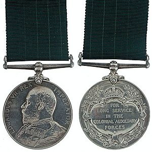 Colonial Auxiliary Forces Long Service Medal Facts for Kids