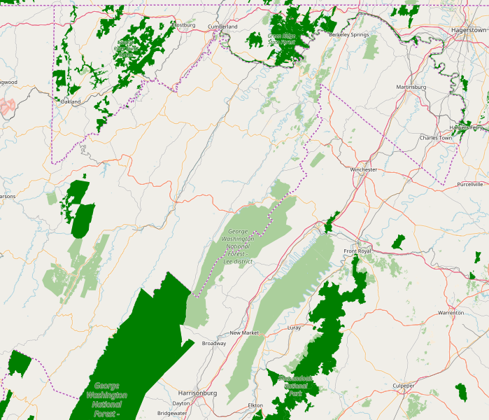 Image: Eastern Panhandle of West Virginia Location Map for Kids