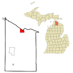 Image: Cheboygan County Michigan Incorporated and Unincorporated areas ...