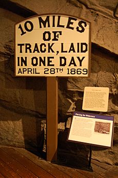 Tracklaying race of 1869 Facts for Kids