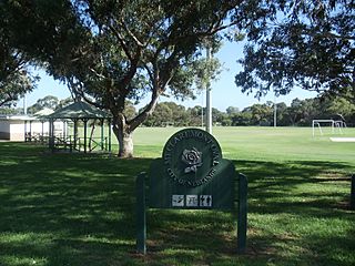 Image: Sign of the Mount Claremont Oval in Mount Claremont, Western ...