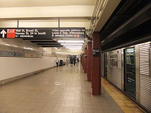 Broad Street station (BMT Nassau Street Line) Facts for Kids
