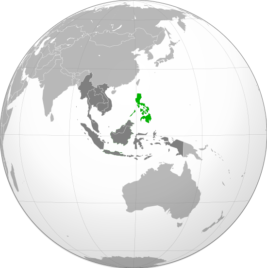 Image: The Philippines and ASEAN (orthographic projection)