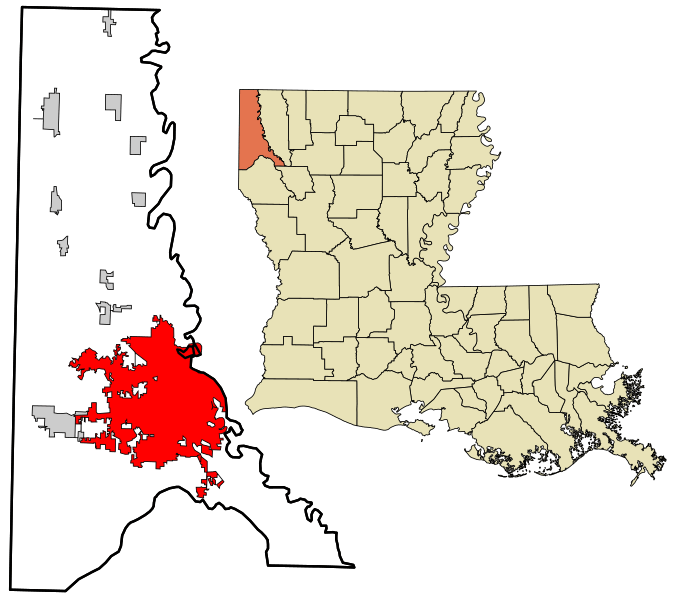 Image: Caddo Parish Louisiana incorporated and unincorporated areas ...
