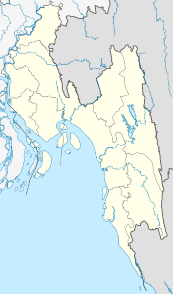 Image: Bangladesh Chittagong division location map