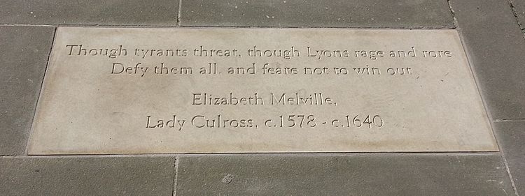 Elizabeth Melville Facts for Kids