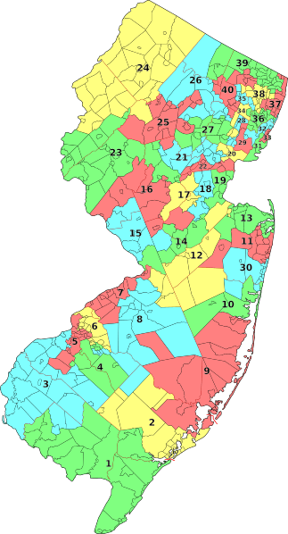 Image: New Jersey Legislative Districts Map (2011)
