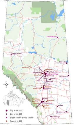List of cities in Alberta Facts for Kids