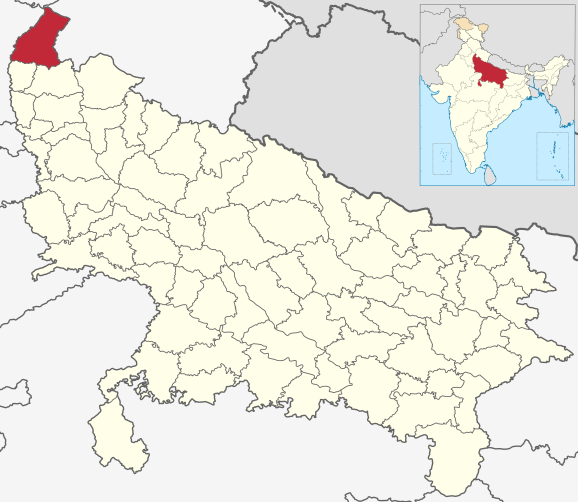 Image: India Uttar Pradesh districts 2012 Saharanpur