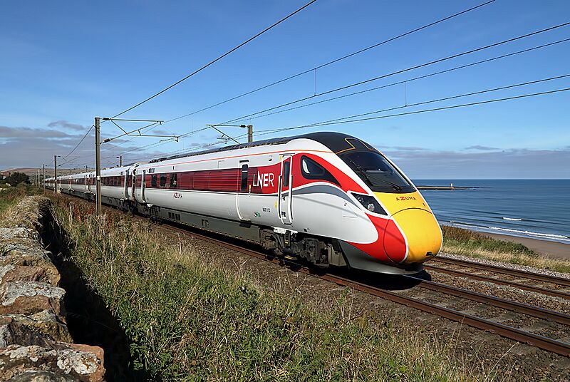 Image: An LNER Azuma train on the East Coast Railway Line, geograph ...