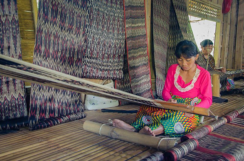 Image: T'nalak weaver at Lake Sebu, South Cotabato