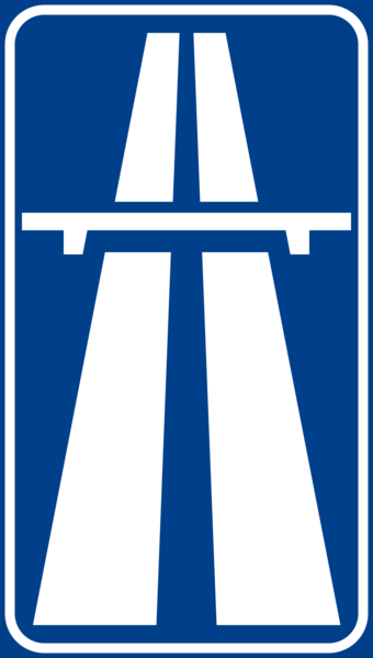 Image: Italian traffic signs - inizio strada extraurbana principale ...