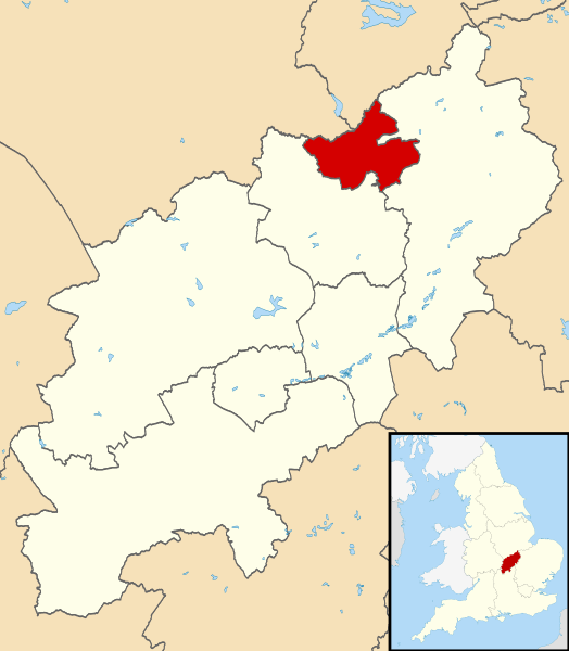Image: Corby UK locator map